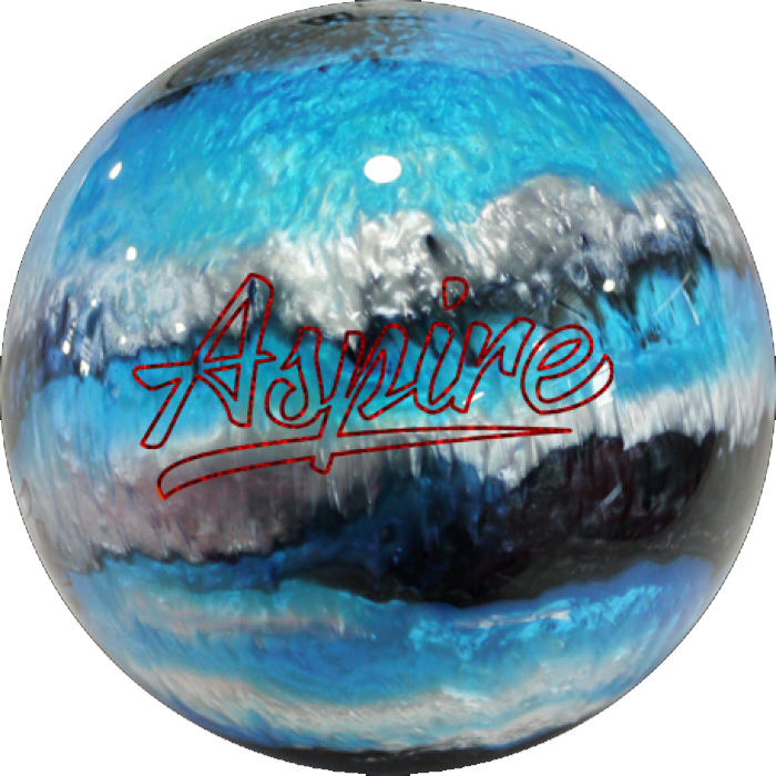 Entry Level Polyester Balls: Motiv Aspire Sky/Black/Silver